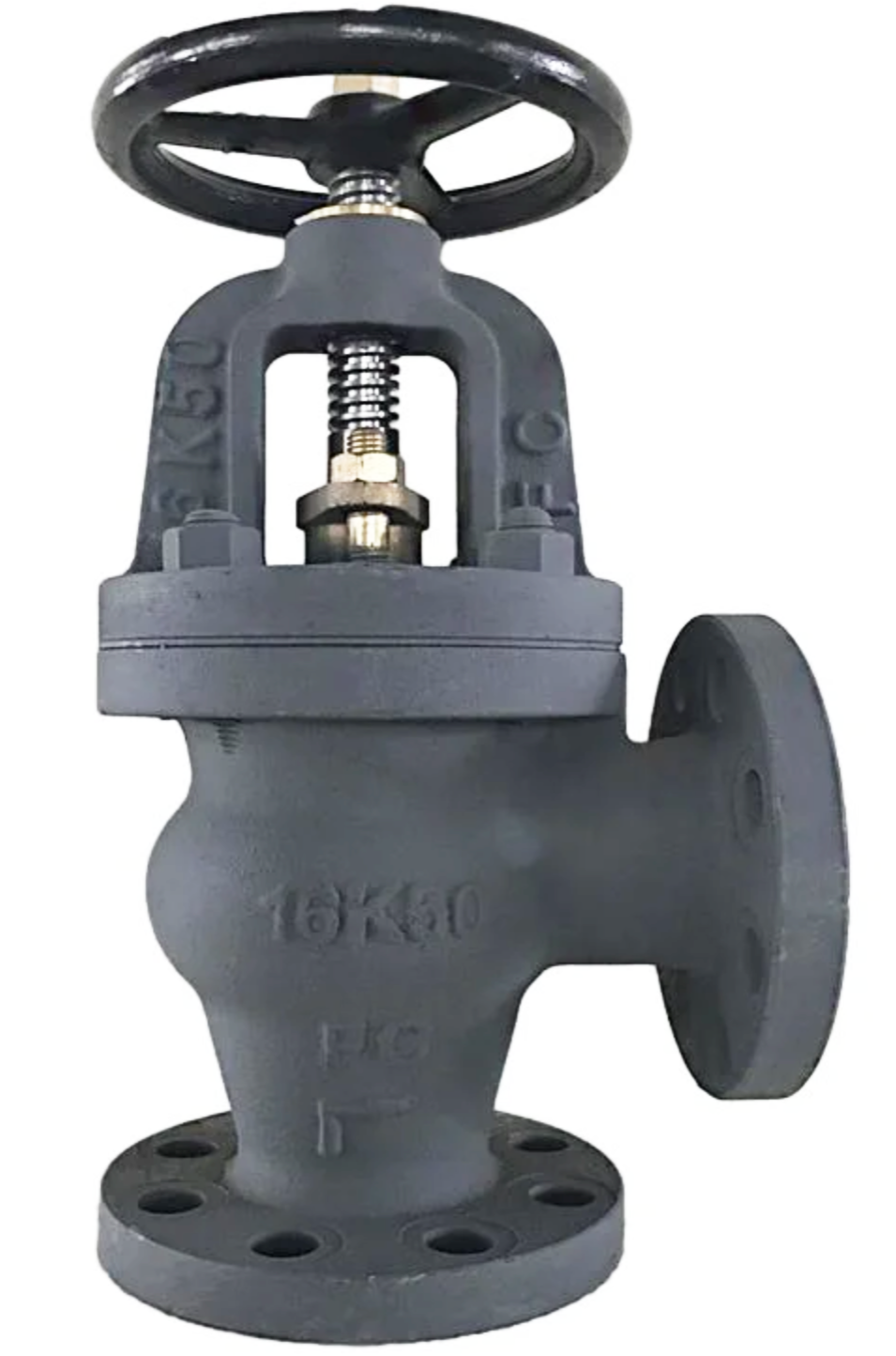 Marine Valve Flange F7310 JIS 16K Cast Iron Angle Valve from China ...