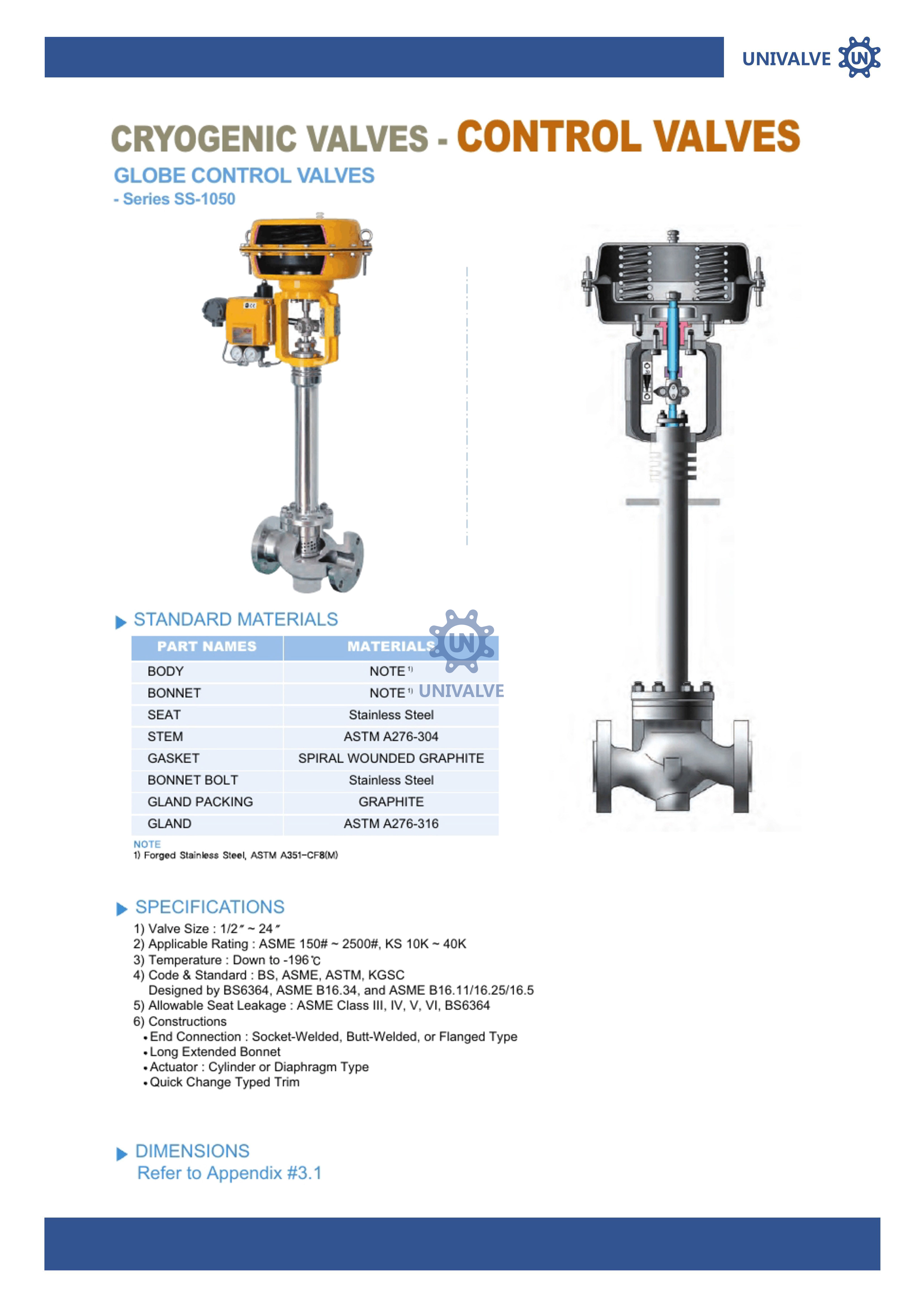 Marine Cryogenic Flow Control Valve Flange Type LNG SYSTEM from China ...